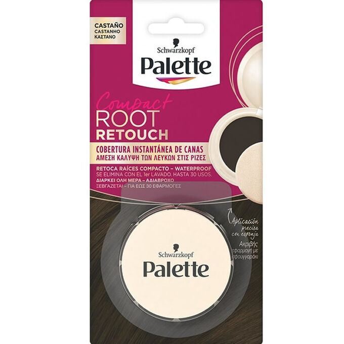 Schwarzkopf Palette Compact Root Retouch Retoca Raices Castaño ...