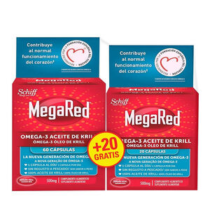 Megared 500mg 80 Cápsulas | ParaFarma Farmacia Online Envíos en 24 horas