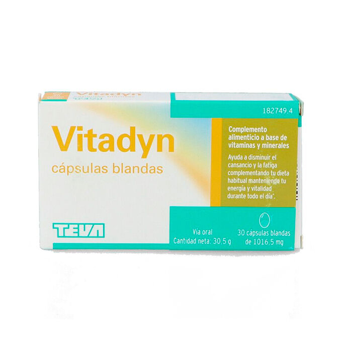 Teva Vitadyn 30 Cápsulas Blandas | ParaFarma Farmacia Online Envíos en ...