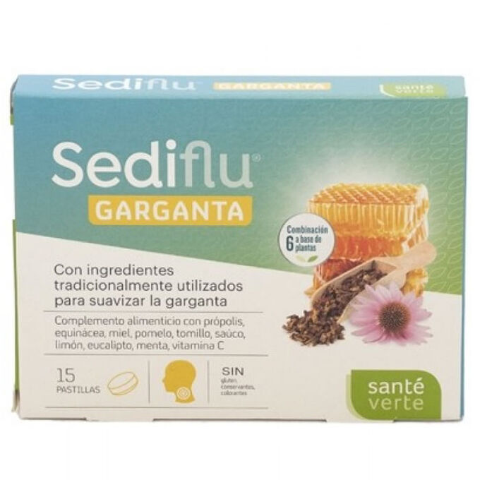 Santé Verte Sediflu Garganta 15 Pastillas | ParaFarma Farmacia Online ...