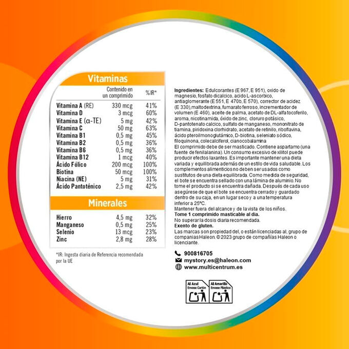 Multicentrum Junior 30 Comprimidos | ParaFarma Farmacia Online Envíos ...